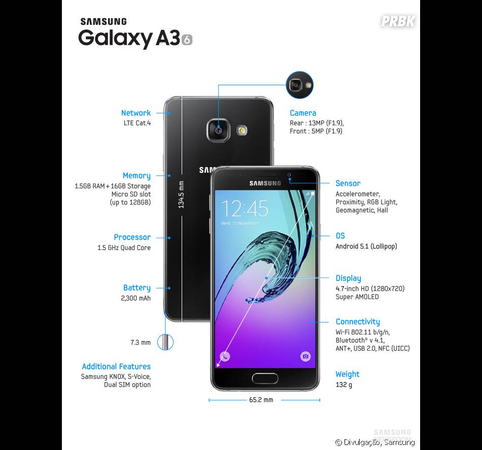 O Samsung Galaxy A3 é o irmão mais novo da linha de smartphones - Purebreak