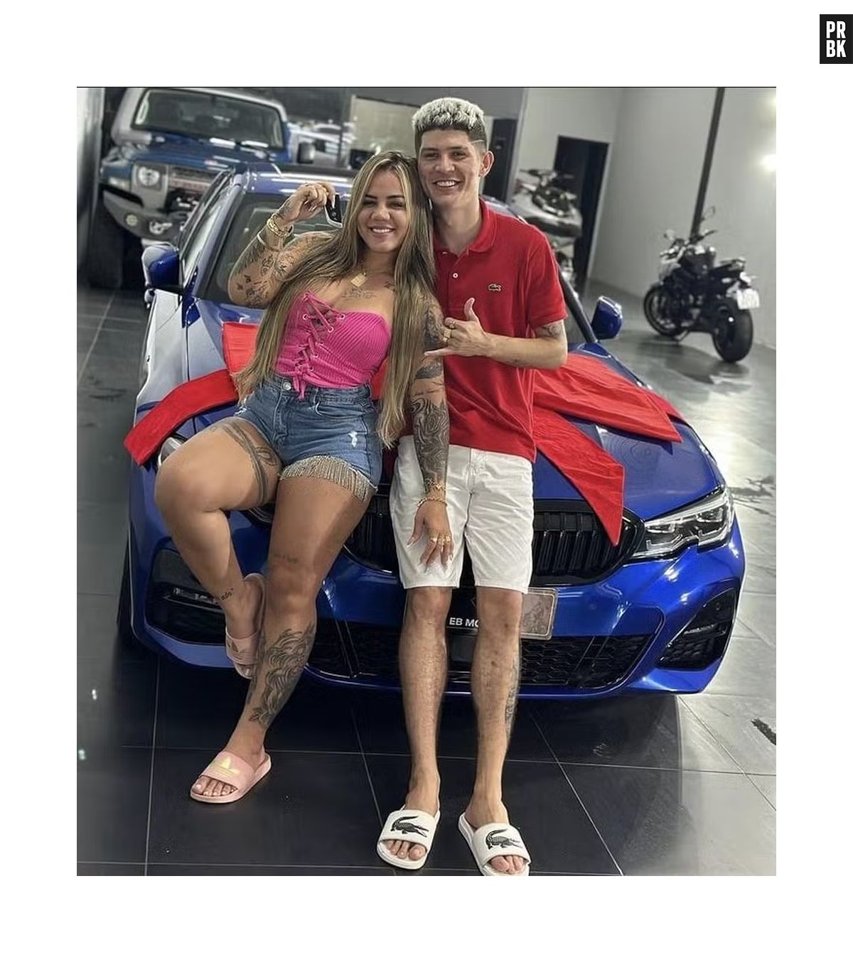 Foto: Skarlete Melo e Erick Costa viviam vida de luxo por divulgado "Jogo do Tigrinho" - Purebreak