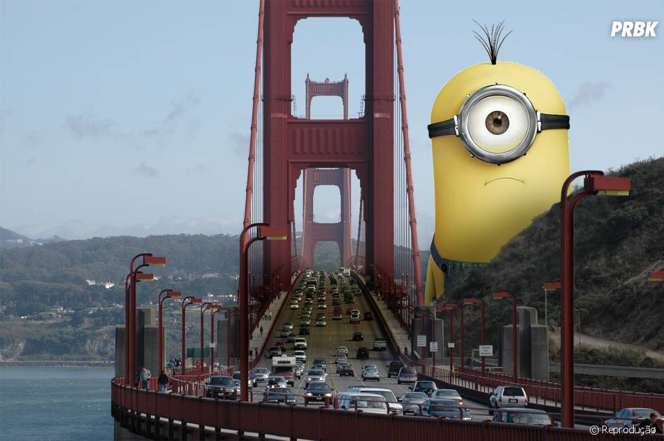 Stuart assustando a galera de San Francisco na Golden Gate Bridge ...