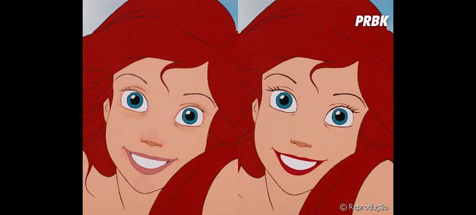 Ariel sempre foi muito moderna e maquiagem a prova d'água sempre fez ...