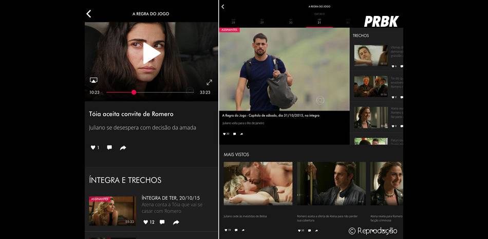 Novelas, séries, filmes, programas e telejornais estão disponíveis no ...