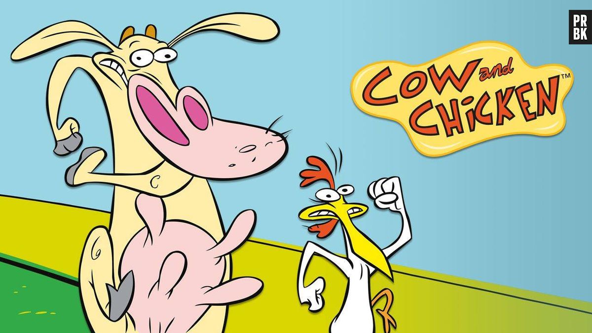 Foto: Em "A Vaca e o Frango", só vemos as partes inferiores dos pais ...