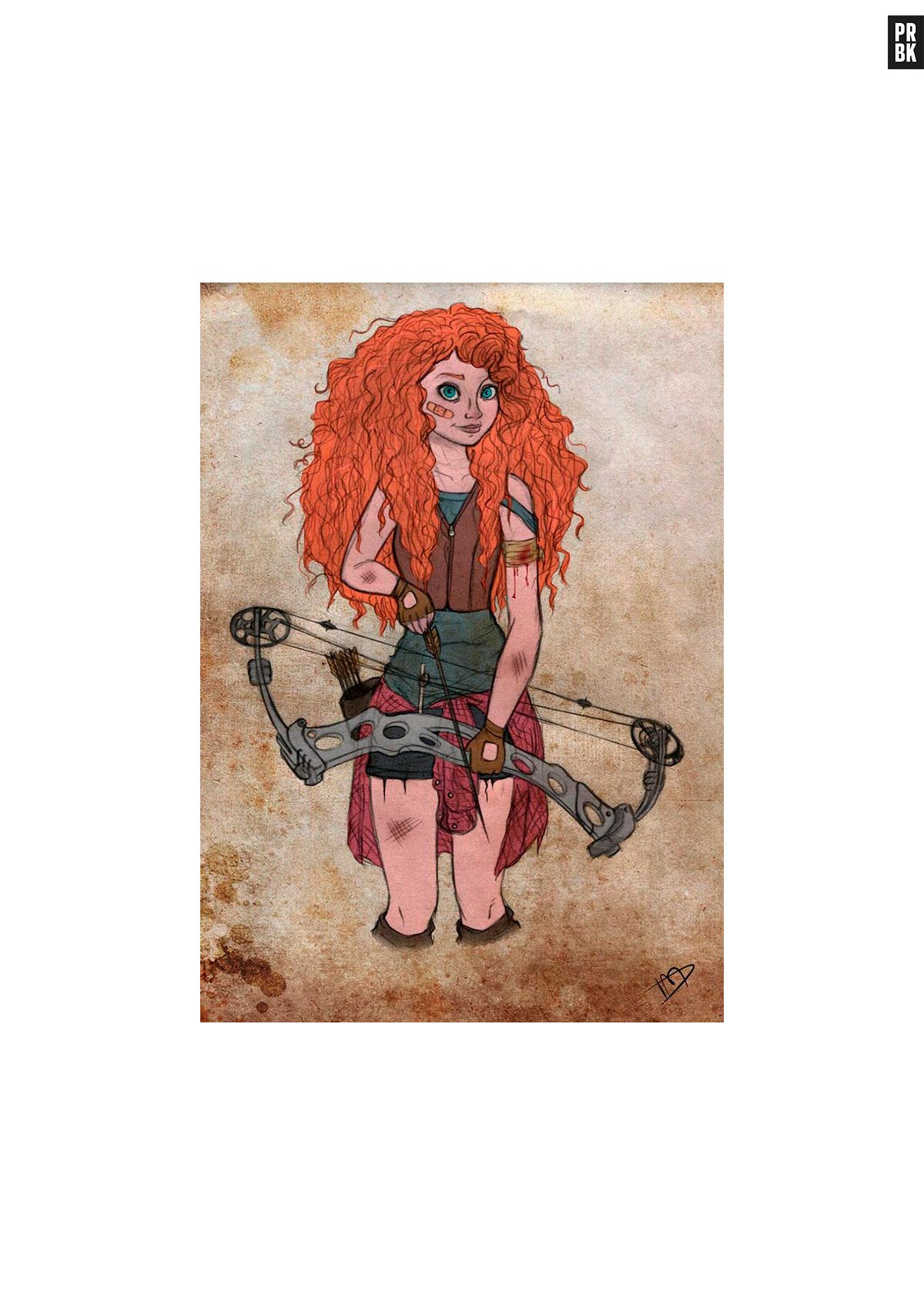 Foto: Sabemos que Merida, de "Valente", é corajosa! Ou seja, os zumbis ...