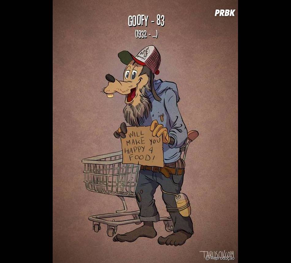 Já o Pateta não teve um destino tão legal depois de ficar velho - Purebreak