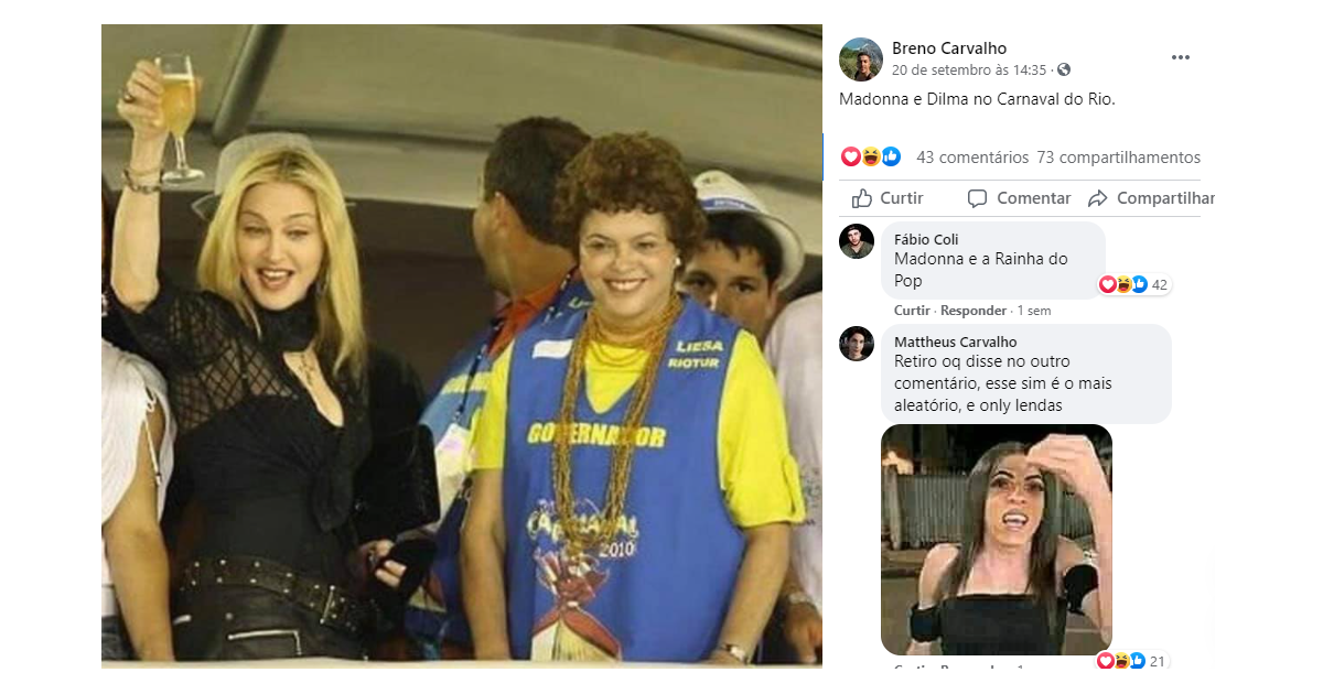 Madonna e Dilma juntas no Carnaval do Rio de Janeiro - Purebreak