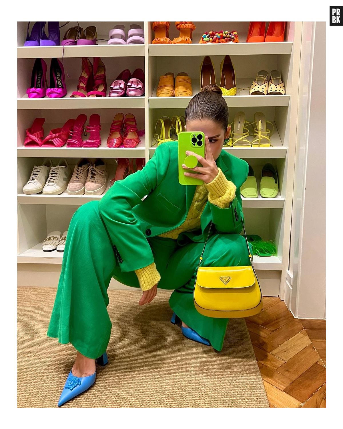 Foto: Alexandra Burnier faz combinação com cores verde e amarelo ...