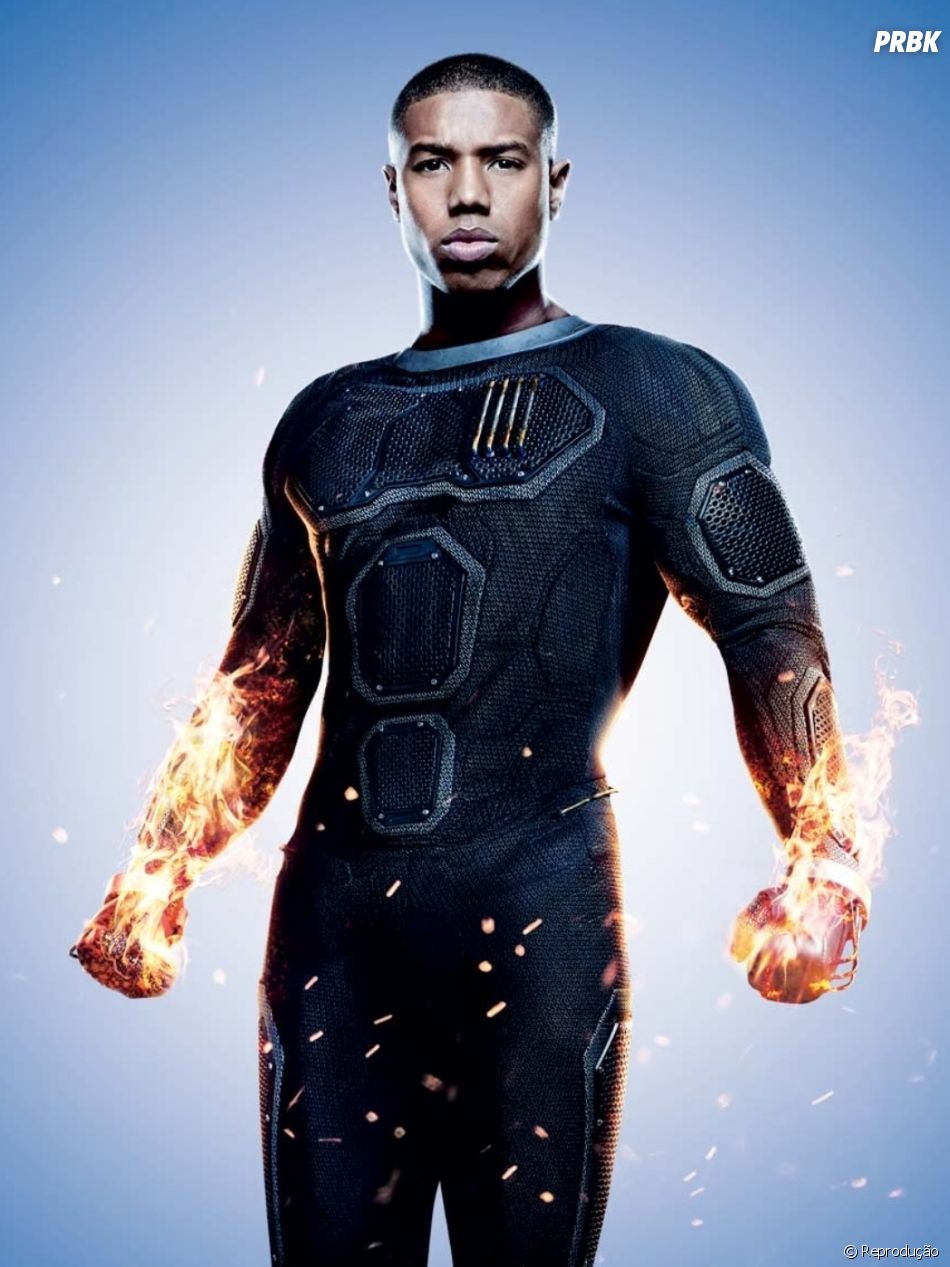 Michael B. Jordan interpretou o Tocha Humana na versão de 2015 de ...